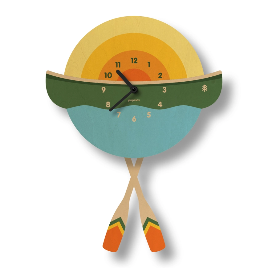 Canoe Pendulum Clock – Port Hopper