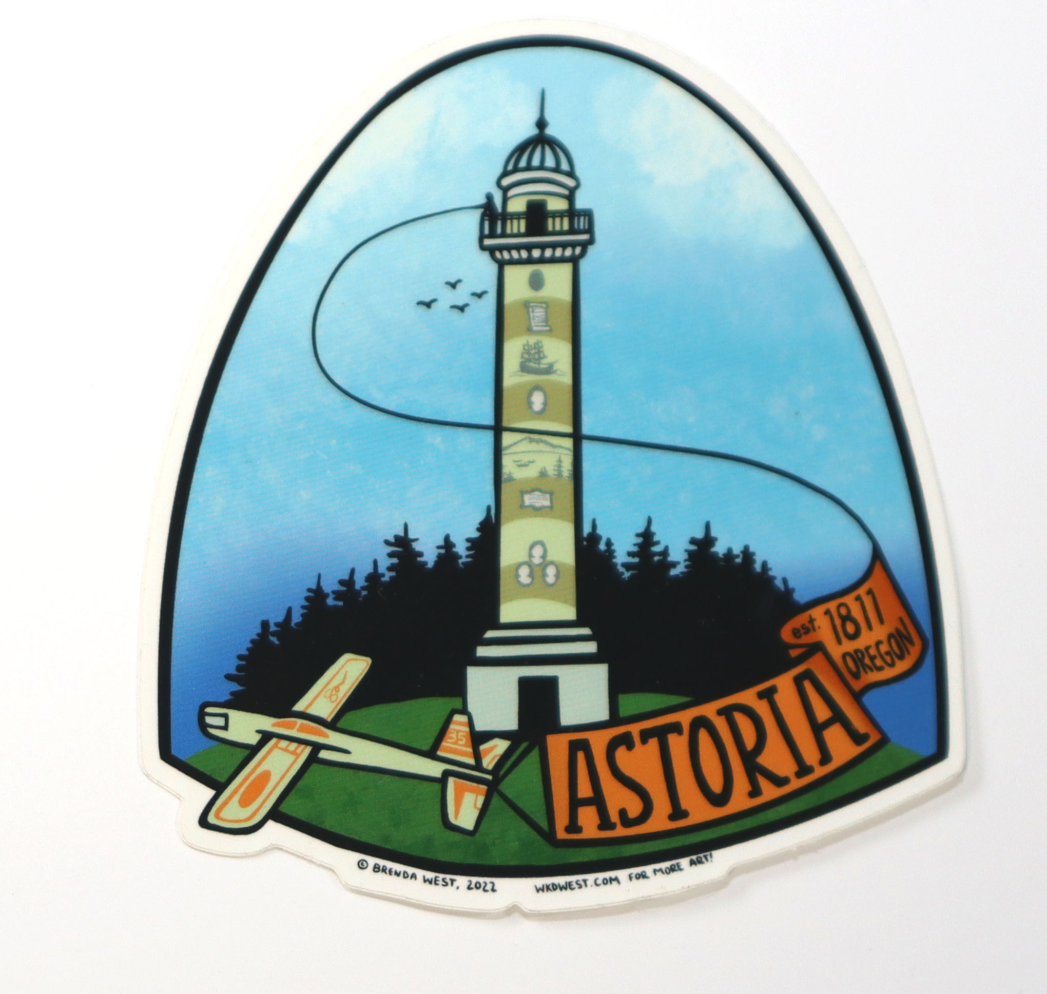 Large Column Sticker – Port Hopper