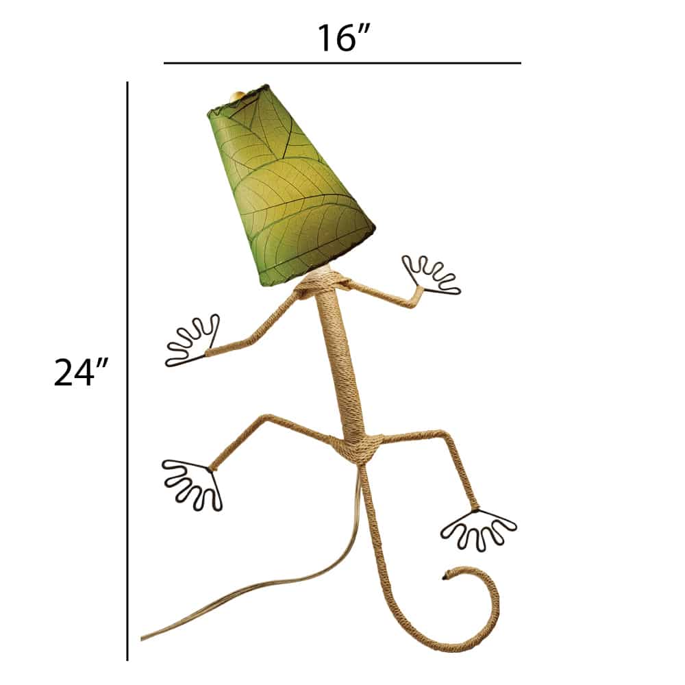 Gecko Wall Lamp Green – Port Hopper